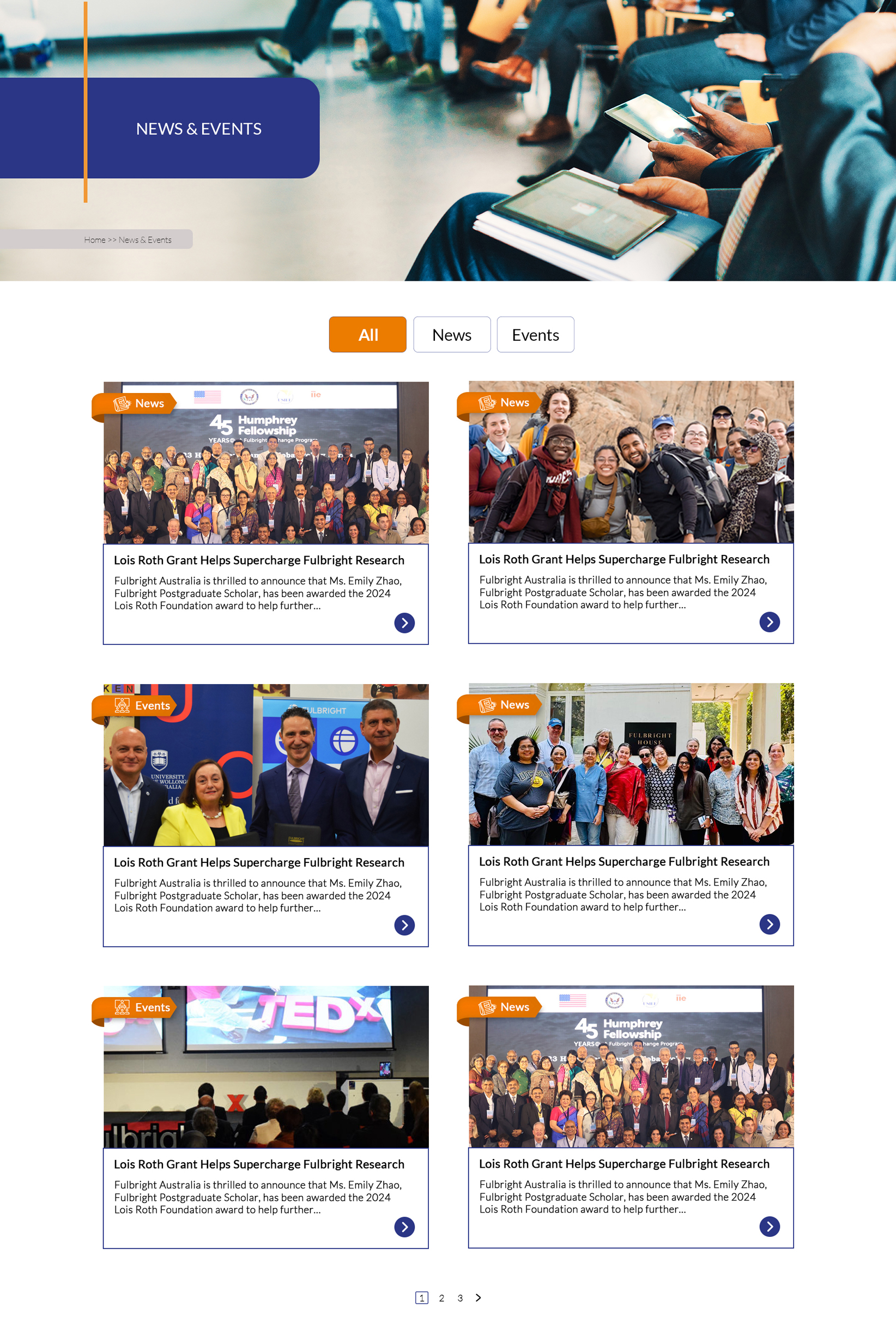 Listing page - Welcome to